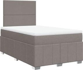 Box spring postel s matrací taupe 120x190 cm textil 3291604