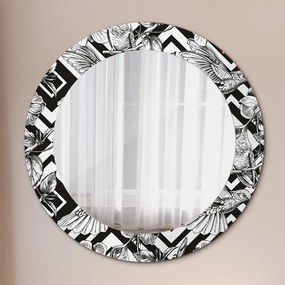 Kulaté dekorativní zrcadlo Kolibřík fi 60 cm