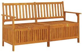 Úložná lavice 148 cm masivní akáciové dřevo 316743