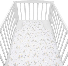 Bavlněný set do postýlky s výplní New Baby Husičky 90x120cm