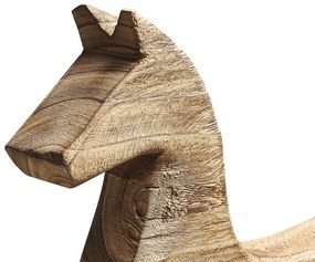 Dekorativní  figurka ze světlého dřeva COLIMA Beliani
