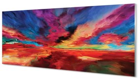 akrylový obraz barevné fraktály 120x60 cm