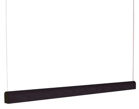 Lineární závěsné svítidlo ze dřeva Curve Dekor: Černá / Černá, Délka: 1340 mm, Teplota chromatičnosti / Stmívání: 3000 Kelvinů / Stmívatelné DALI