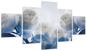 Obraz - Bílé růže (125x70 cm)
