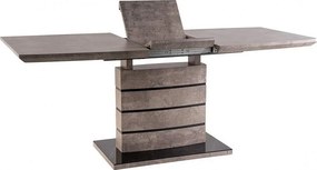 Casarredo - Komfort nábytek Rozkládací jídelní stůl LEONARDO 140x80, beton/černá