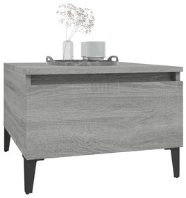 Odkládací stolek šedý sonoma 50 x 46 x 35 cm kompozitní dřevo - Default Title