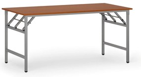 Konferenční stůl FAST READY, 160x80 cm, šedostříbrná podnož, třešeň