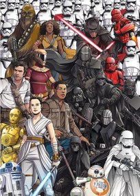 Komar Vliesová fototapeta Star Wars Retro Cartoon 200 x 280 cm