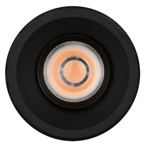 ACB Iluminacion Zapuštěné LED bodové svítidlo MOVE, ⌀ 85 mm, 12W, CRI90 Barva: Černá, Teplota světla: 2700K - extra teplá bílá, Stmívání: DALI/PUSH
