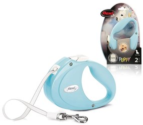 Flexi vodítko Puppy modré S 2m/12kg pásek Velikost: S