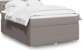 Box spring postel s matrací taupe 140x200 cm textil 3287490