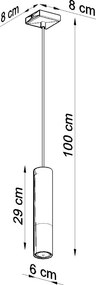 Sollux Lighting Závěsné svítidlo LOOPEZ 1 černé/chromové