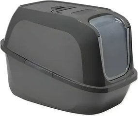 Moderna Mega Deluxe tmavě šedá / Toaleta pro kočky / s krytem / 65,8x4