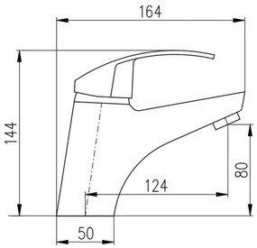 RAV Slezák Mississippi Umyvadlová baterie se spořící kartuší, chrom MS026.0ECO