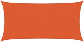 Stínící plachta 160 g/m² oranžová 2,5 x 4,5 m HDPE 311675