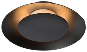 LUCIDE LED svítidlo FOSKO Black 6W/480Lm/2700K, průměr 22cm