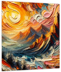 Obraz - Hory zalité sluncem (30x30 cm)