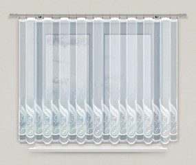 Dekorační žakárová záclona s řasící páskou YUKO 160 bílá 300x160 cm MyBestHome