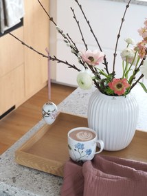 KÄHLER Keramická váza Hammershøi White 20 cm, bílá barva, keramika