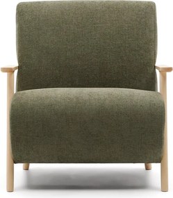 Zelené žinylkové křeslo Meghan – Kave Home