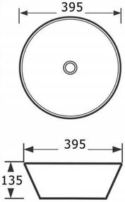 Invena Tinos, umyvadlo na desku 395x395x135 mm, imitace kamene-mramor, INV-CE-43-707-C