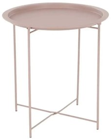 Příruční stolek s odnímatelnou tácem, nude růžová, Tempo Kondela RENDER