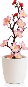 umělá květina, bonsai švestkového květu, plast, výška 28 cm, růžová, Dekorino UK20260002