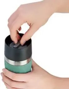 Emsa TRAVEL MUG Compact Petrol / Termohrnek / 300 ml / Nerezová ocel /