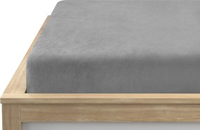 Prostěradlo mikroplyš SOFT 200x220 cm světle šedé