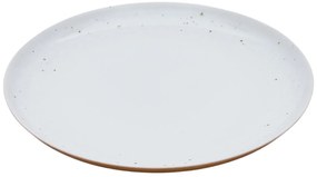 OnaDnes -20% Bílý keramický talíř Kave Home Publia 27,5 cm