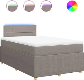 Box spring postel s matrací taupe 120x200 cm textil 3289727