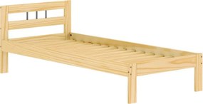 Postel JONA NEW 90x200 s roštem, přírodní, masiv borovice Kondela 0000413334