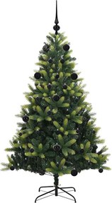 Umělý zavěšený vánoční stromeček 150 LED Zelená 150 cm PVC a PE 3395983