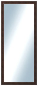 DANTIK - Zarámované zrcadlo - rozměr s rámem cca 60x140 cm z lišty KOSTELNÍ malá hnědá (3165)