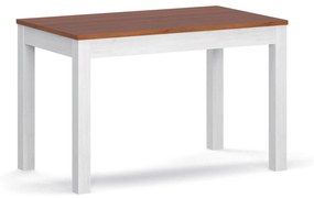 Jídelní stůl DELTA 116x68 cm, třešeň a bílá borovice andersen