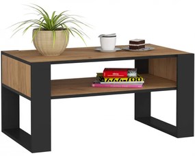 Konferenční stolek DOMI dub craft / černý