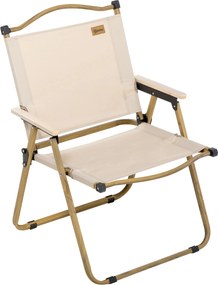 Skládací kempinková židle Outsunny s opěrkami - Oxfordská tkanina a ocelový rám - 54 x 59 x 78 cm - Khaki | Aosom