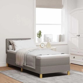 Postel s boxspringem s polštářem Taupe 80 x 200 cm textil 3338955