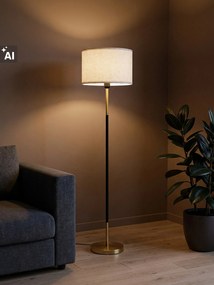 Sinsay - Stojací lampa s látkovým stínidlem - zlatá