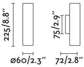 FARO 43760 - Nástěnné svítidlo STAN 2xGU10/8W/230V zlatá