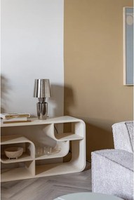 Kovová stolní lampa ve stříbrné barvě s kovovým stínidlem (výška 42 cm) Classy – Zuiver