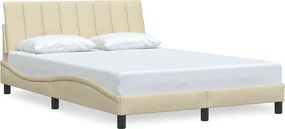 Rám postele bez matrace Hanko krémový 120 x 200 cm textil 3310382