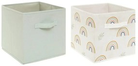 Úložný box Rainbow, sada 2ks, 29x29x29 cm, vícebarevná