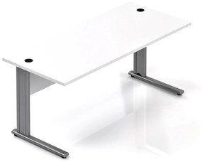 NABYTEK-DESIGNOVY.CZ - BPR12 19 - Kancelářský stůl Komfort, kovová podnož, 120x70x76 cm, ořech/šedá