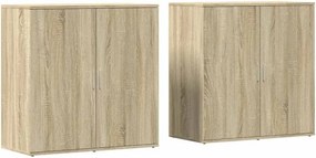 Příborníky 2 ks dub sonoma 79 x 38 x 80 cm kompozitní dřevo 3276604