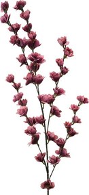 Dekorace umělá větvička s růžovými květy - 6*6*102 cm