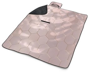 Sablio Plážová deka Rose gold: 200x140 cm