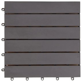 vidaXL Terasové dlaždice 20 ks šedé 30 x 30 cm masivní akáciové dřevo