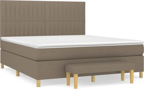 Box spring postel s matrací taupe 160x200 cm textil 3137329