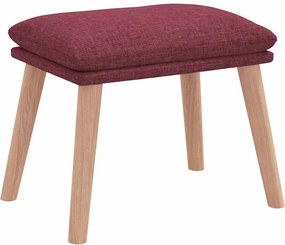 Relaxační křeslo s podnožkou vínové textil 3315155